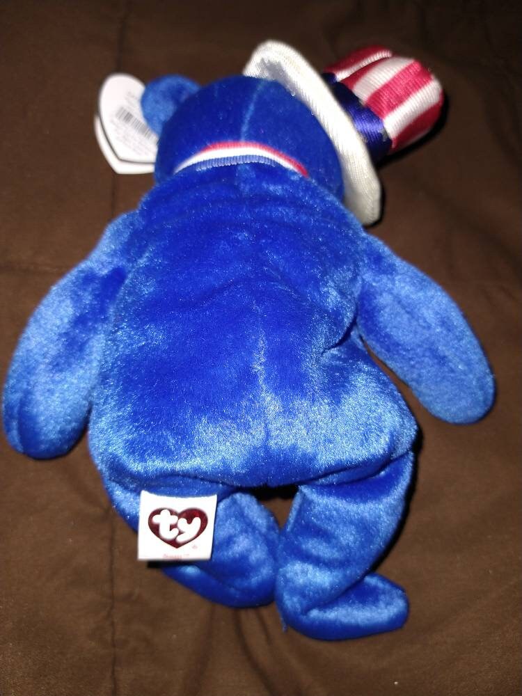 TY Original Beanie Babies SAM July 4, 2003 Blue Bear - Etsy