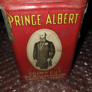 Vintage Prince Albert Tobacco Tin- Embossed - Etsy