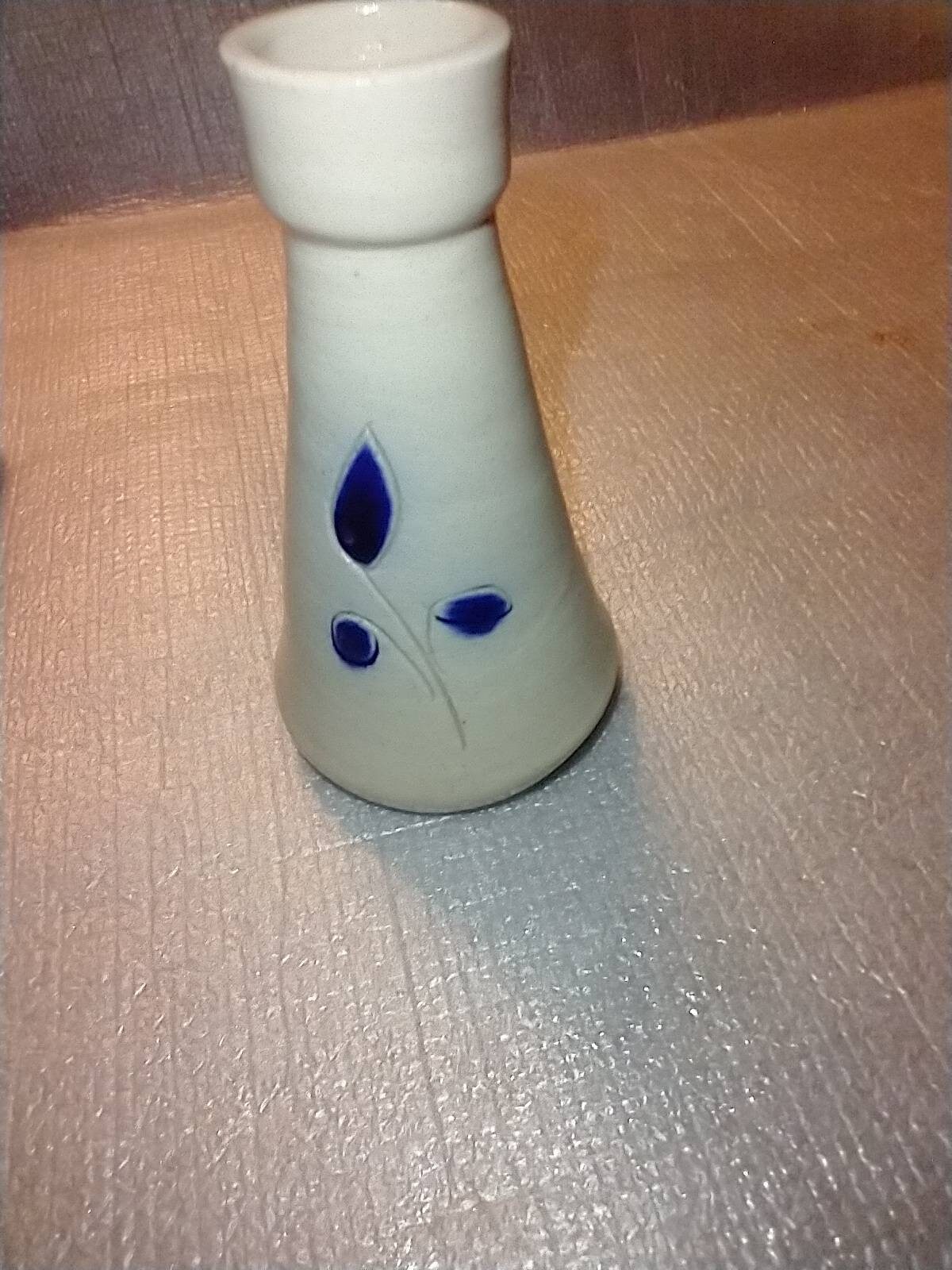 Hand Throne Mini Salt Glazed Cobalt Blue 3 Leaf Vase - Etsy