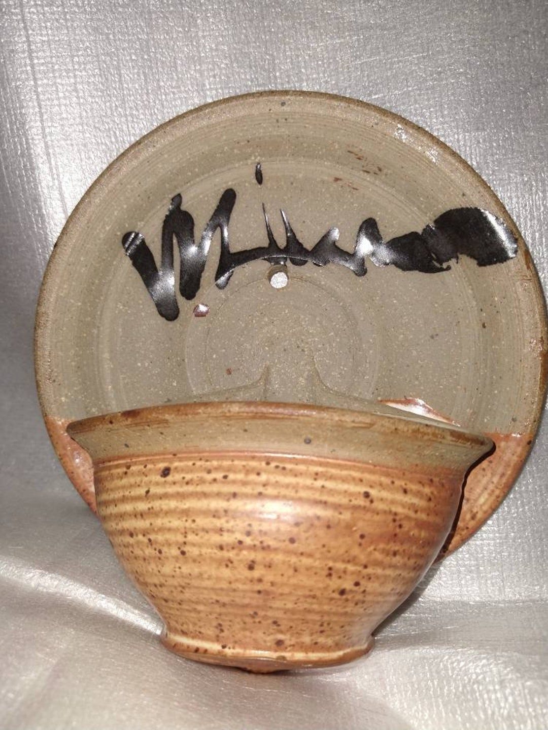 Artisan Stoneware Handmade Wall Pocket - Etsy