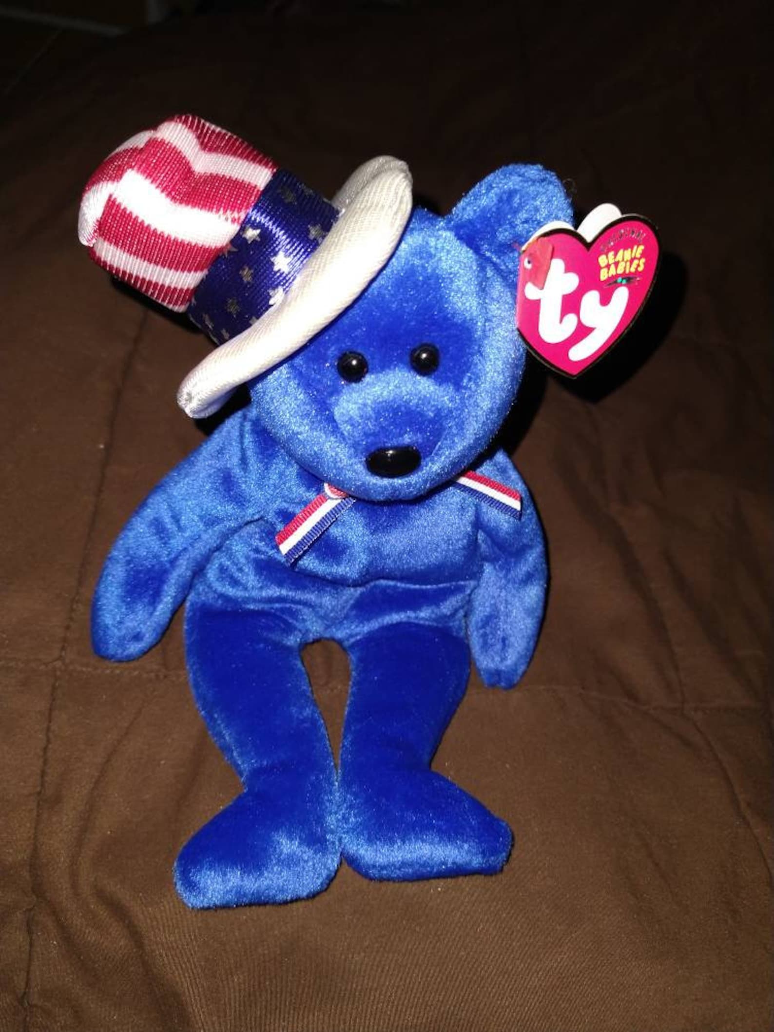 TY Original Beanie Babies SAM July 4, 2003 Blue Bear - Etsy