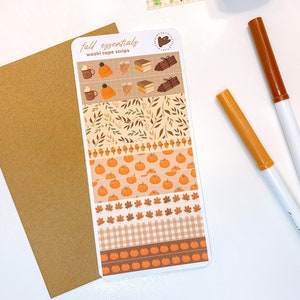 FALL Autumn Themed Sticker Sheet Cute Journal Planner - Etsy Canada
