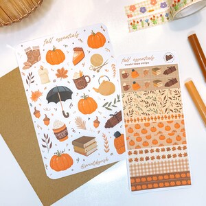 FALL Autumn Themed Sticker Sheet Cute Journal Planner - Etsy Canada