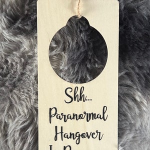 Do Not Disturb - Bedroom Door Sign - Paranormal Hangover in Progress - Etsy