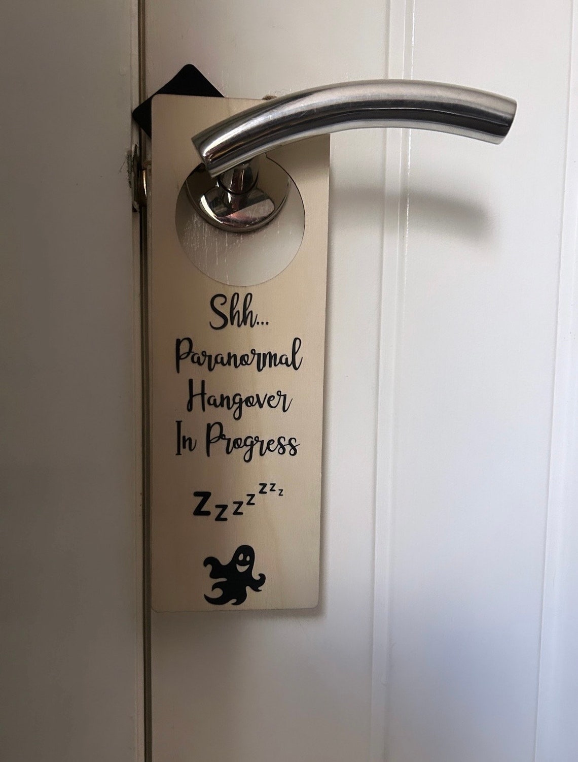 Do Not Disturb - Bedroom Door Sign - Paranormal Hangover in Progress - Etsy