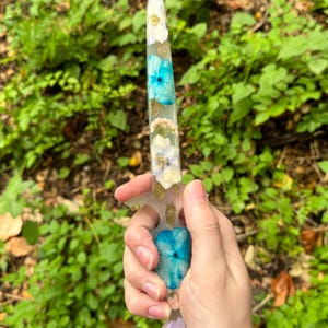 Custom Decorative Dried Pressed Flowers or Flower Petal Floral Dagger ...