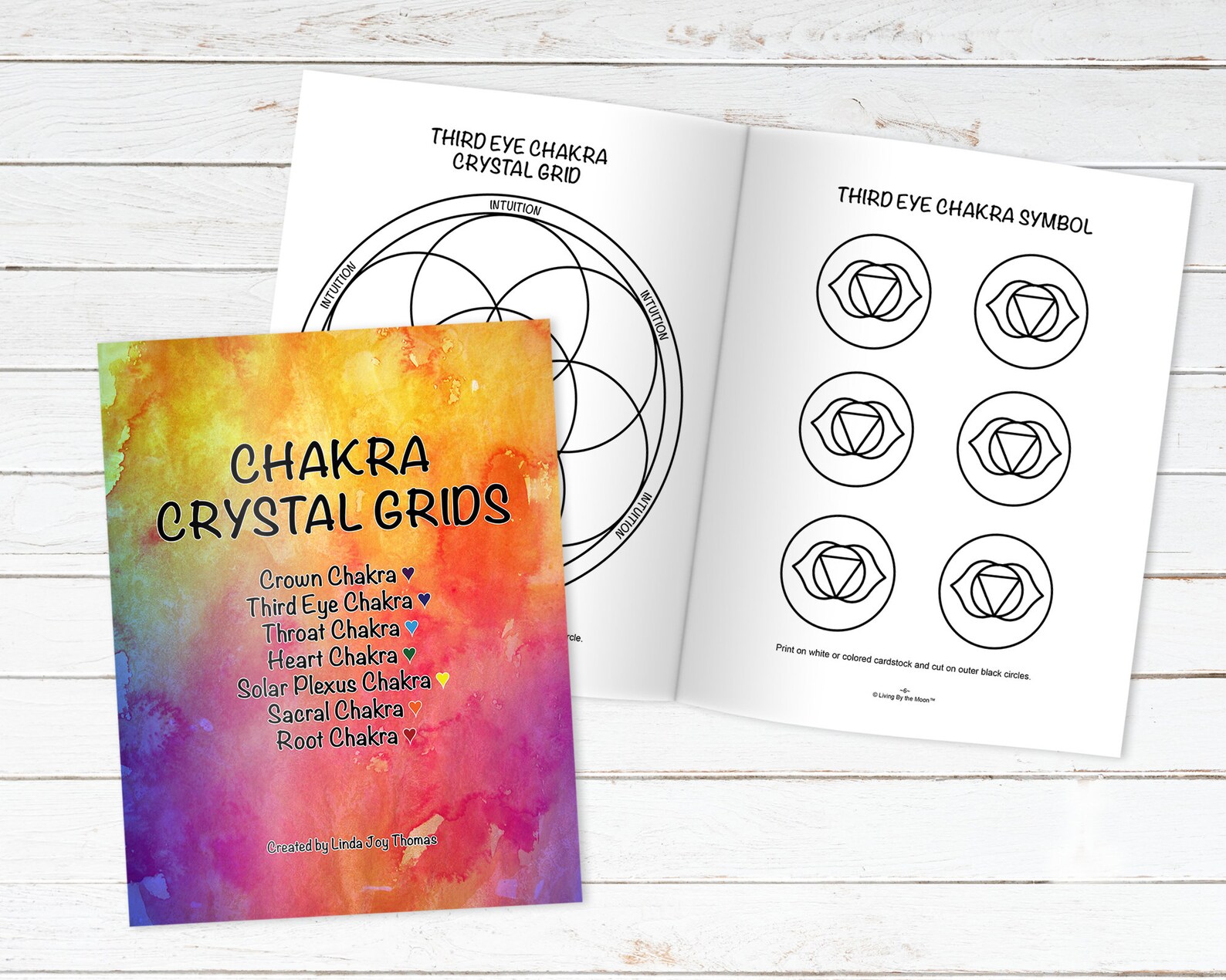 CHAKRA CRYSTAL GRID Templates Digital Download Printable | Etsy
