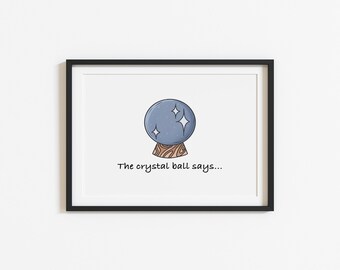 Crystal Ball Quote - Etsy