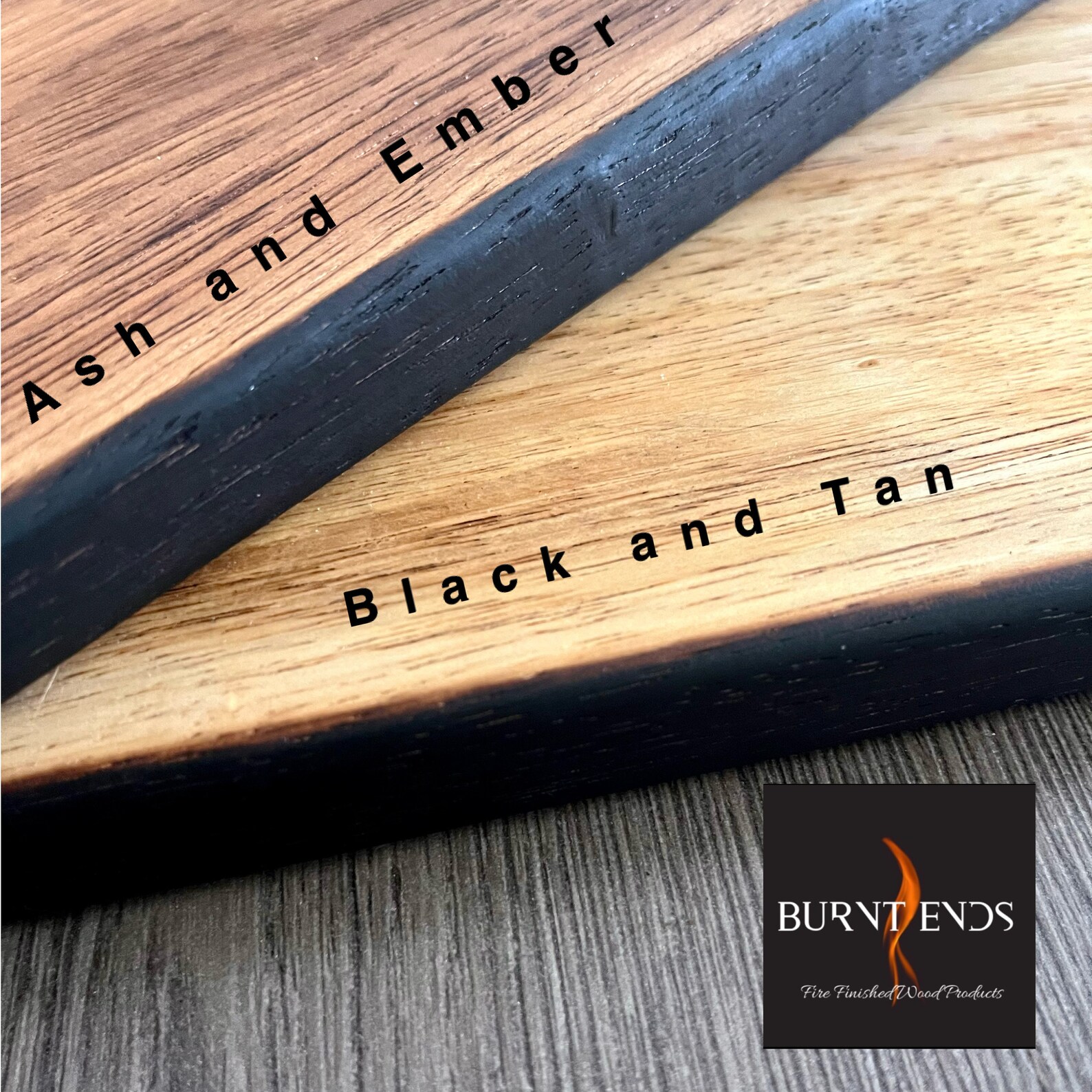 Charred Wood Bread Board- Charcuterie Board - Serving Board With Handle ...