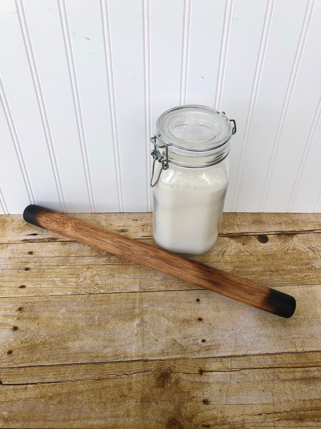 Hardwood Rolling Pin - Charred Wood - Chinese Style Rolling Pin - Wood ...