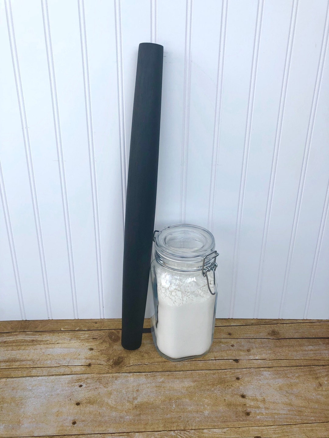 Tapered Wooden Rolling Pin - French Pin - Charred Wood - Wooden Rolling ...