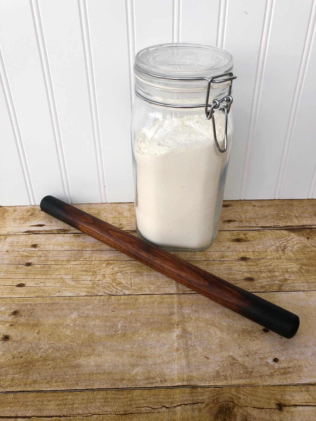 Wooden Rolling Pin - Charred Wood - Chinese Style Rolling Pin - Wood ...