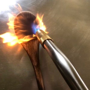 Charred Wood Classic Spoon - Wooden Spoon - Hardwood - Kitchen Utensils ...