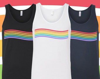 Rainbow Love Tank - Etsy