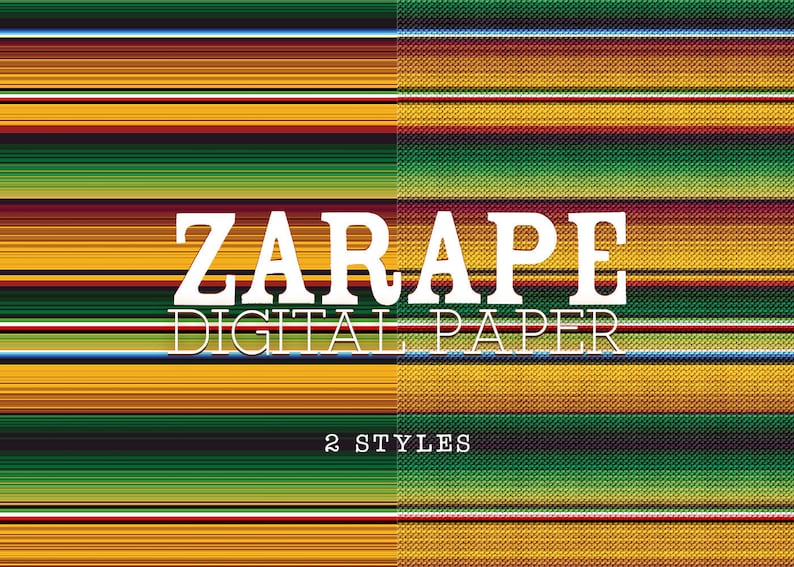 Zarape Digital Wallpaper, Serape Clip Art Pattern, Mexican Theme Paper ...