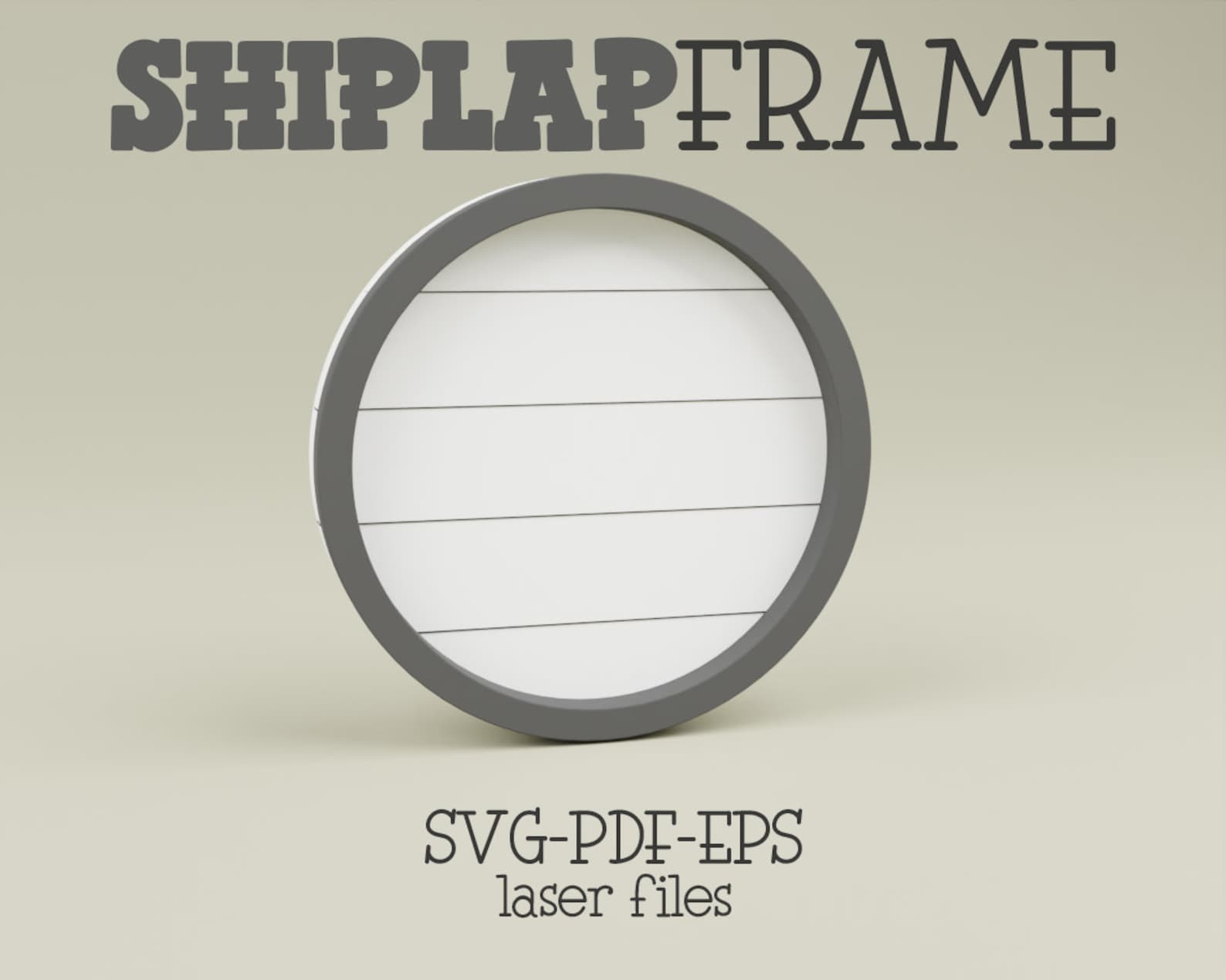 Round Shiplap Laser Svg File, Shiplap Circle Svg, Shiplap Sign Template ...