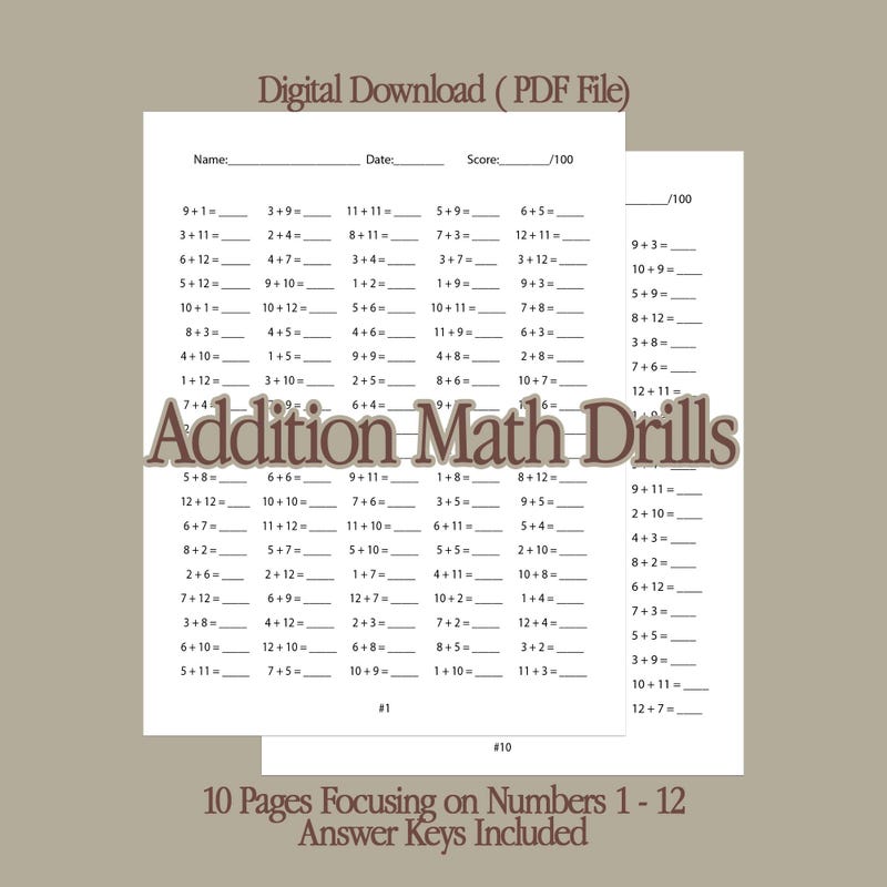 Printable Writing Drill - Etsy