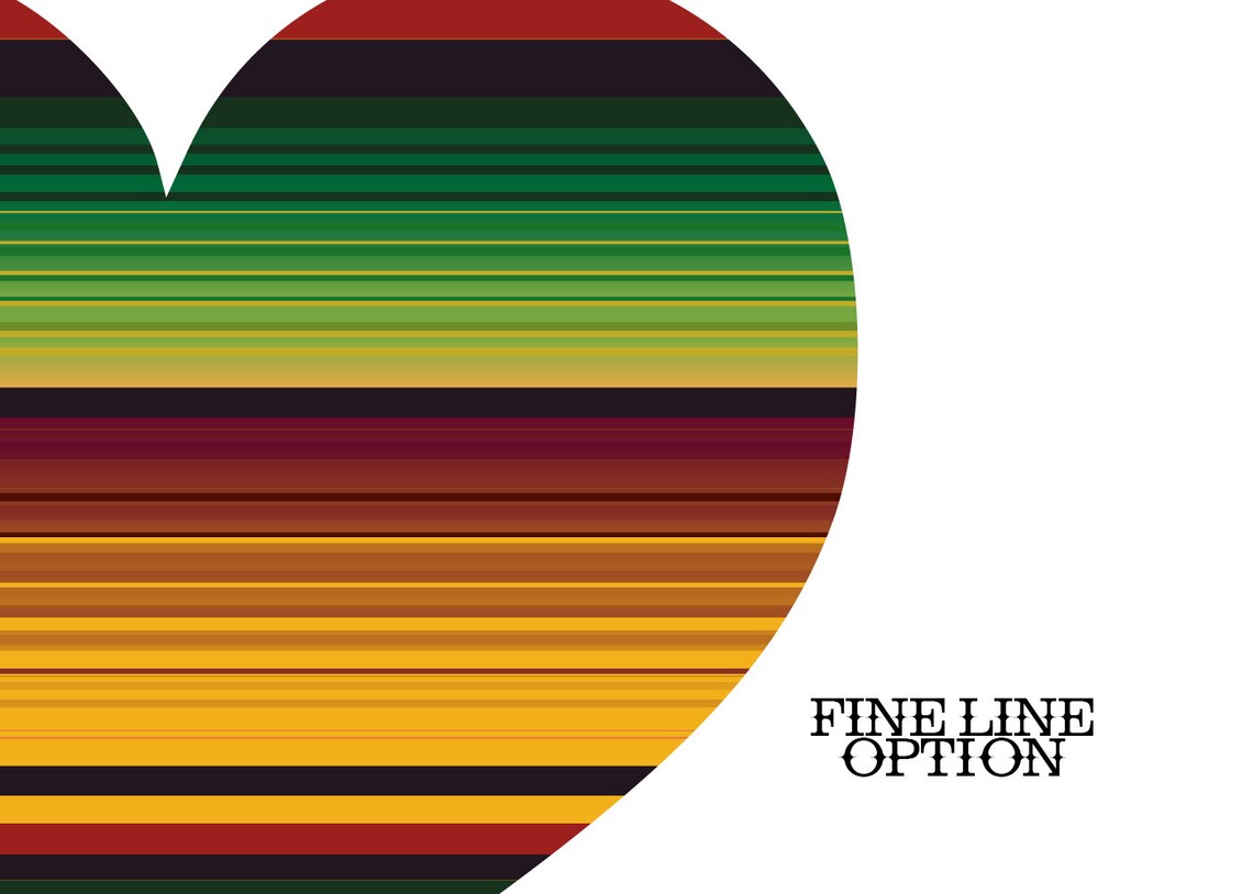 Serape Clip Art, Serape Pattern Heart, Zarape Clip Art Sublimation ...