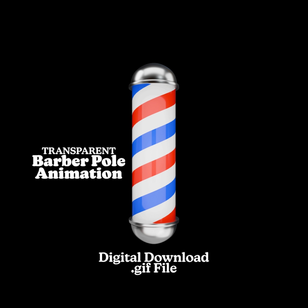 Barber Pole Animation, Barber Instagram - Etsy