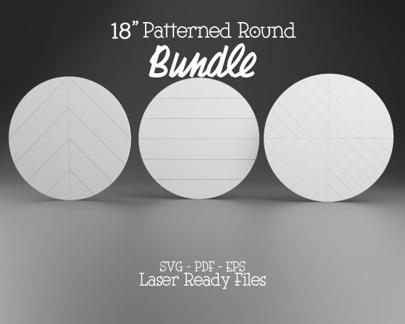 18 Inch Patterned Round Backings Large Patterned Rounds Svg - Etsy