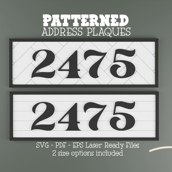 Address Plaque Svg - Etsy