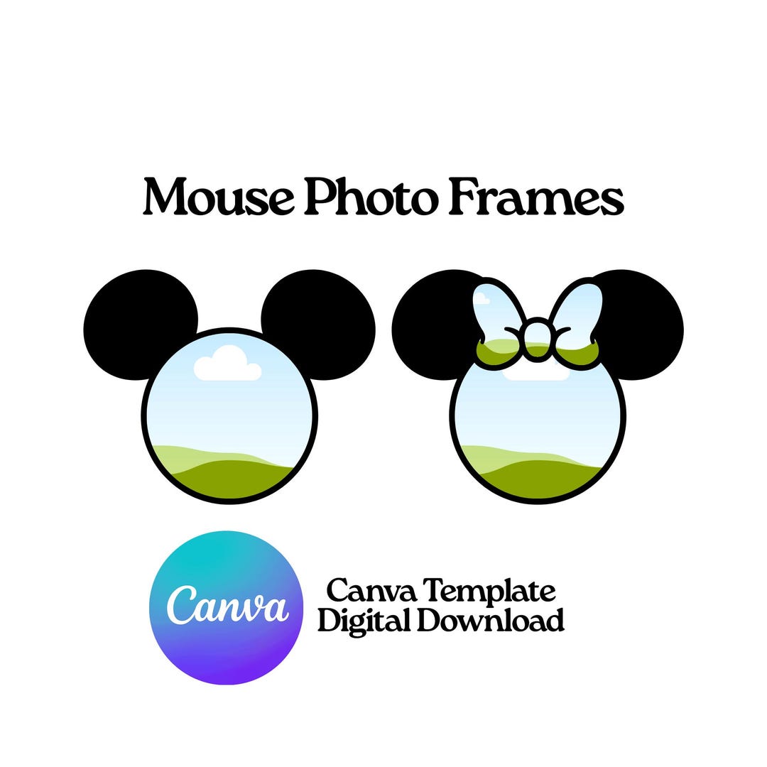 Canva Mouse Photo Frames - Etsy