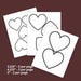 Printable Heart Templates, DIY Valentine Garland - Etsy