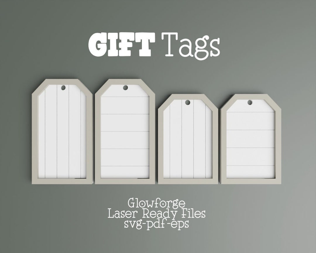 Shiplap Gift Tags Svg, Gift Tag Laser Cut Files, Christmas Gift Tags - Etsy