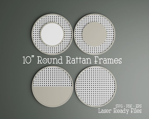 Round Rattan Backer Bundle Rattan Pattern Svg Cane Webbing - Etsy