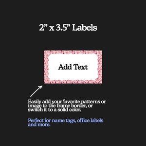 Canva Name Tag Template – 2x3.5" Editable Labels – Printable Sheet of ...