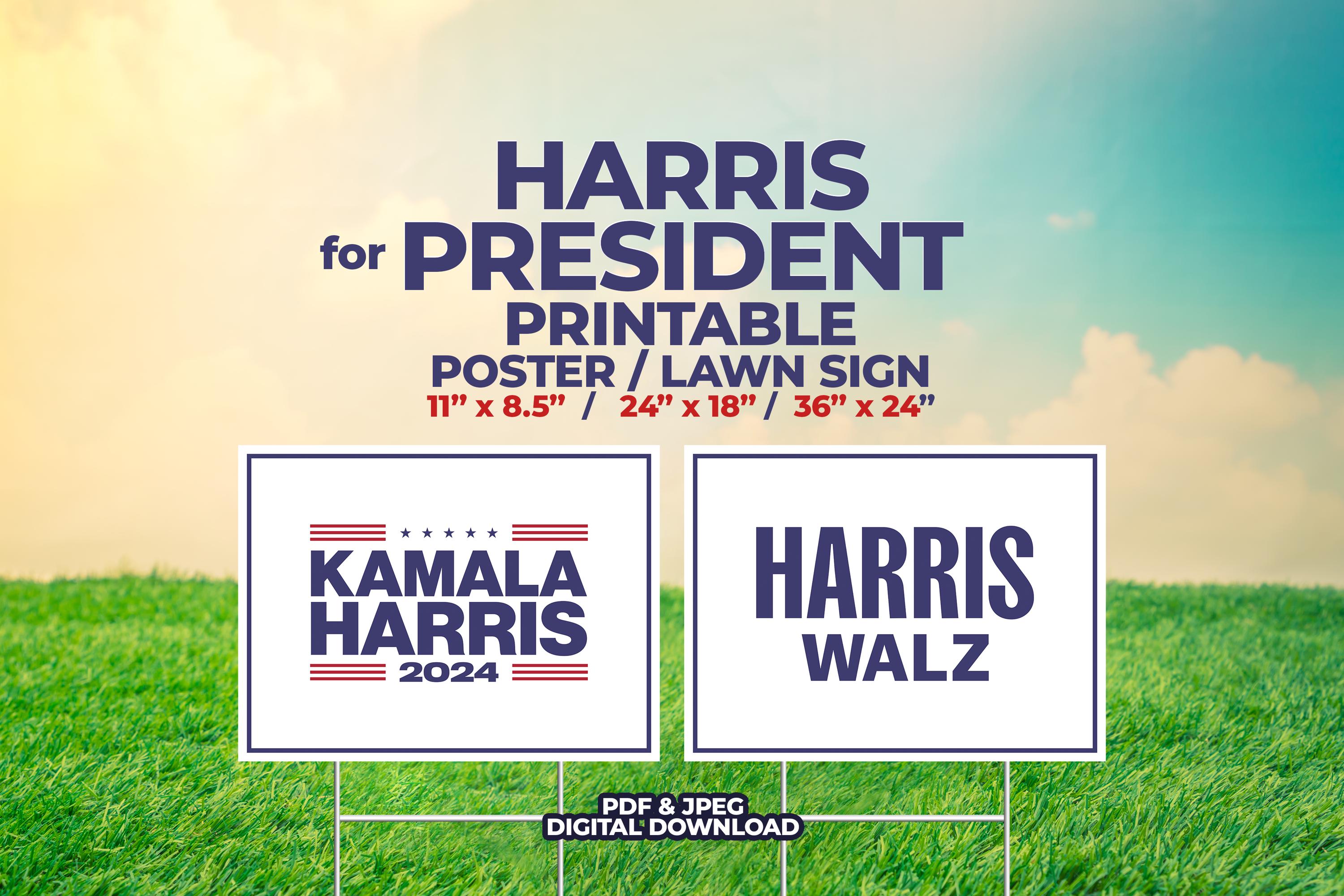 Harris 24 Printable, Election 2024 Printable - Etsy