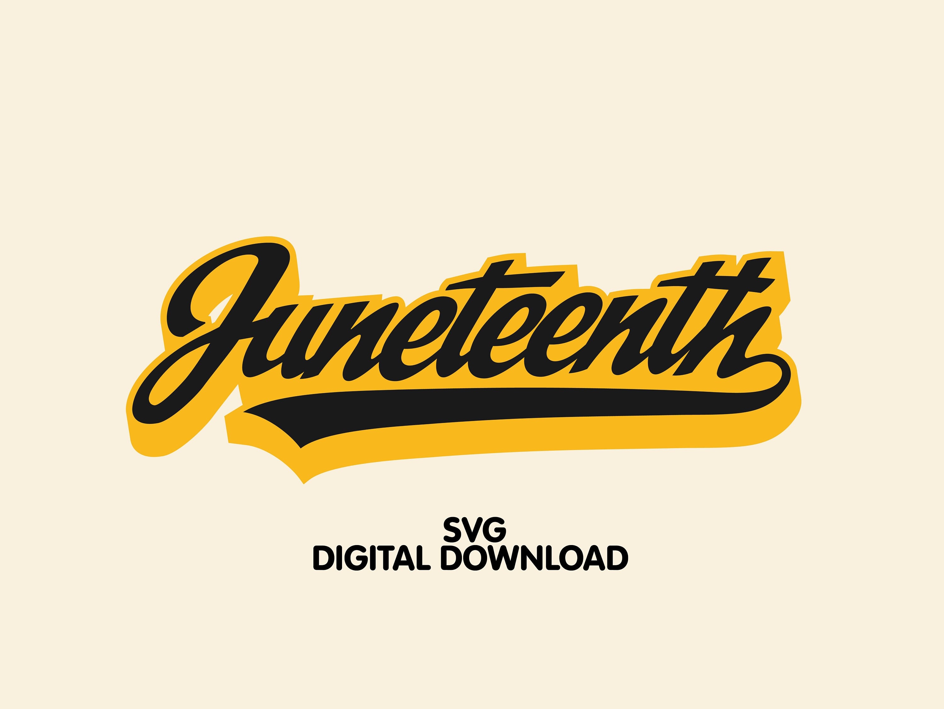 Juneteenth SVG, Juneteenth Script - Etsy