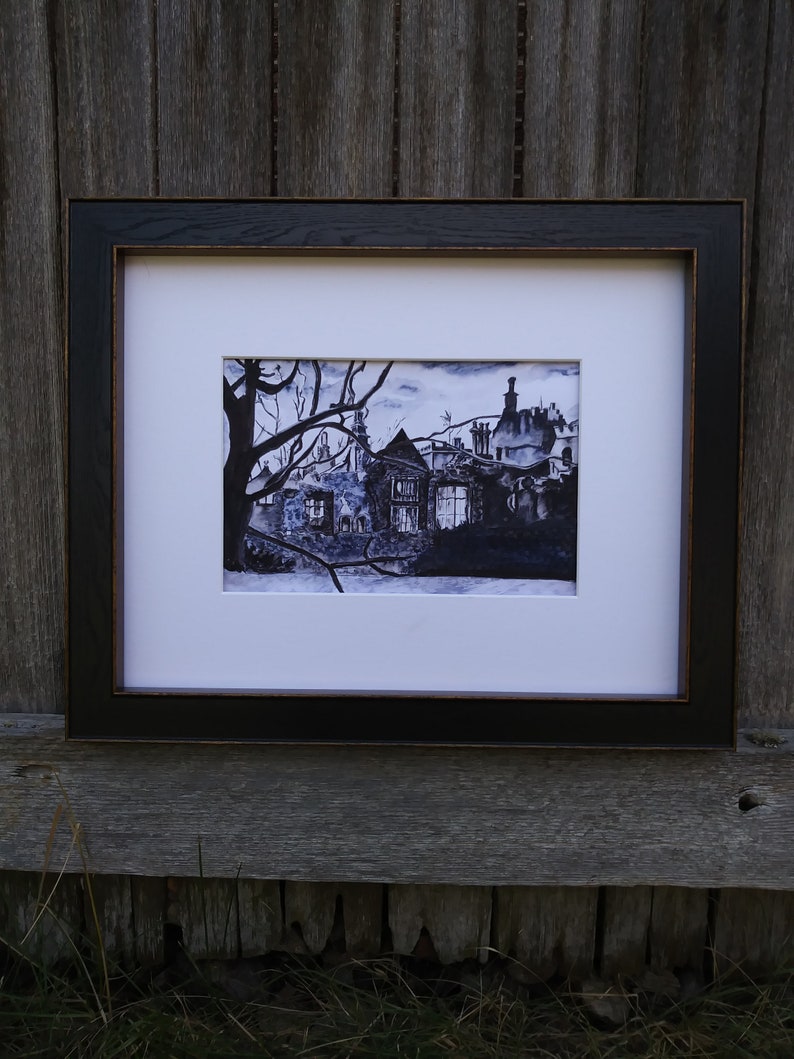 Manderley, Rebecca, Alfred Hitchcock, Fine Art Print, Watercolor ...