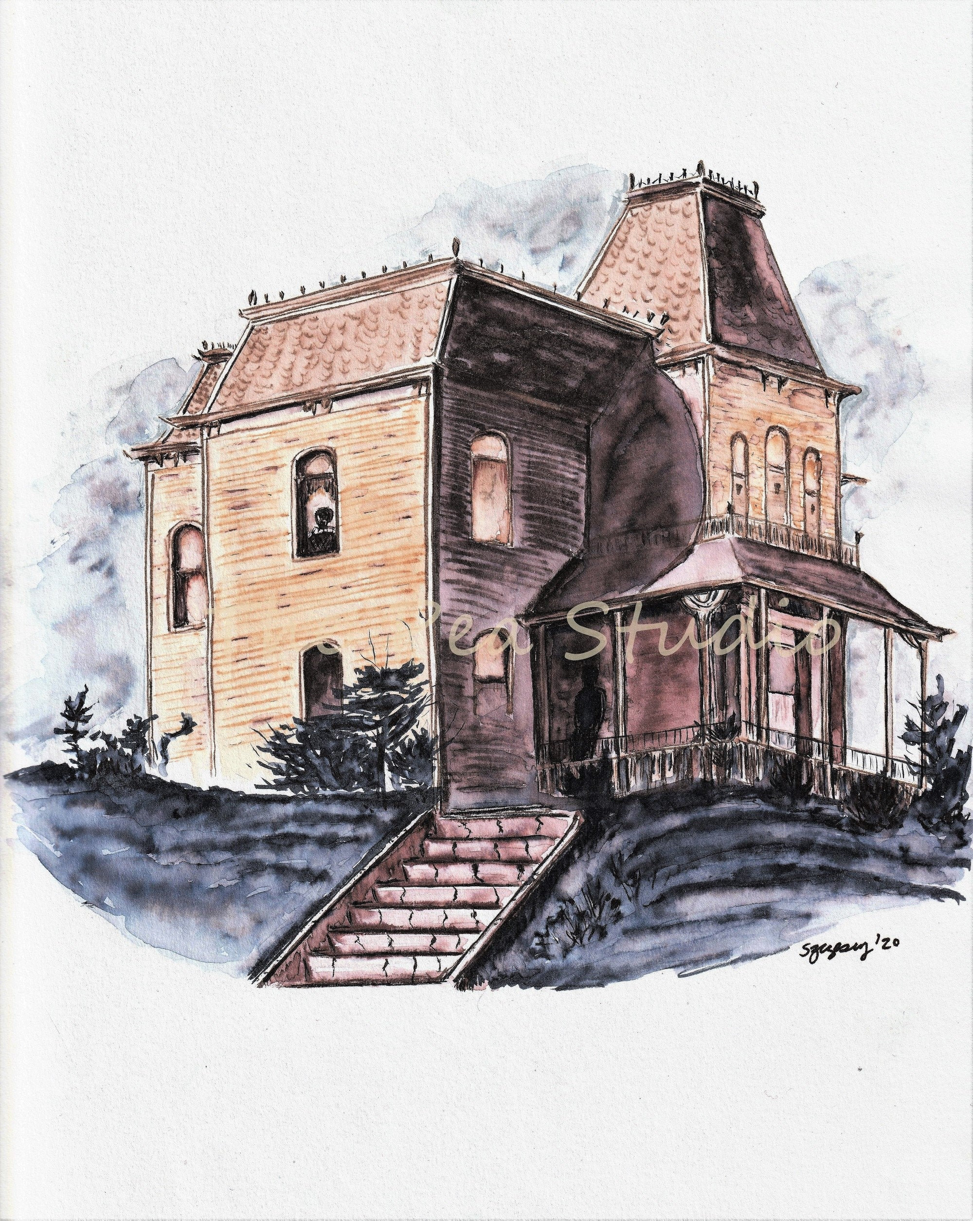 Bates House Psycho Alfred Hitchcock 8x10 Fine Art Print - Etsy