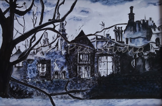 Manderley Rebecca Alfred Hitchcock Fine Art Print - Etsy UK