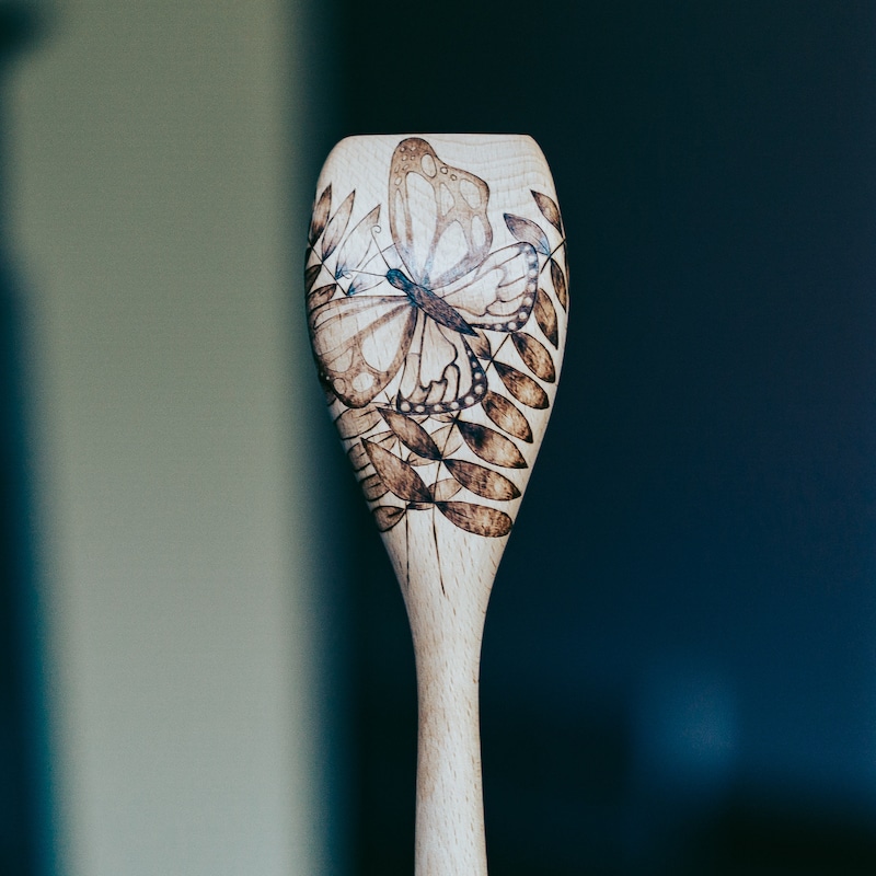 Wood Burned Spoons - Etsy