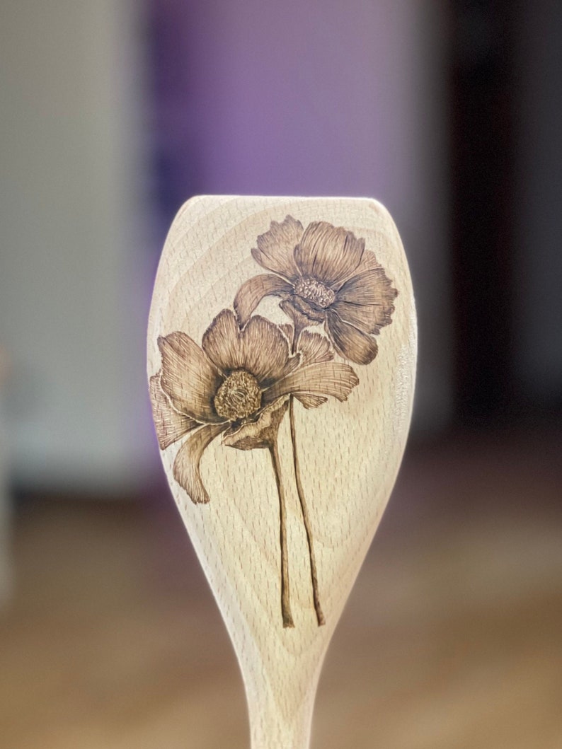 Wood-burned Spoons and Spatulas - Etsy