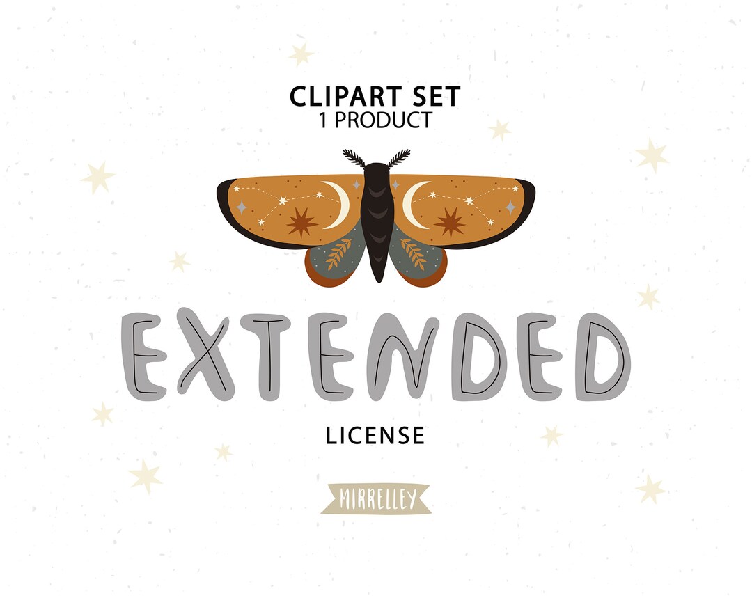 Extended License Clipart Set Commercial License by Mirrelley - Etsy