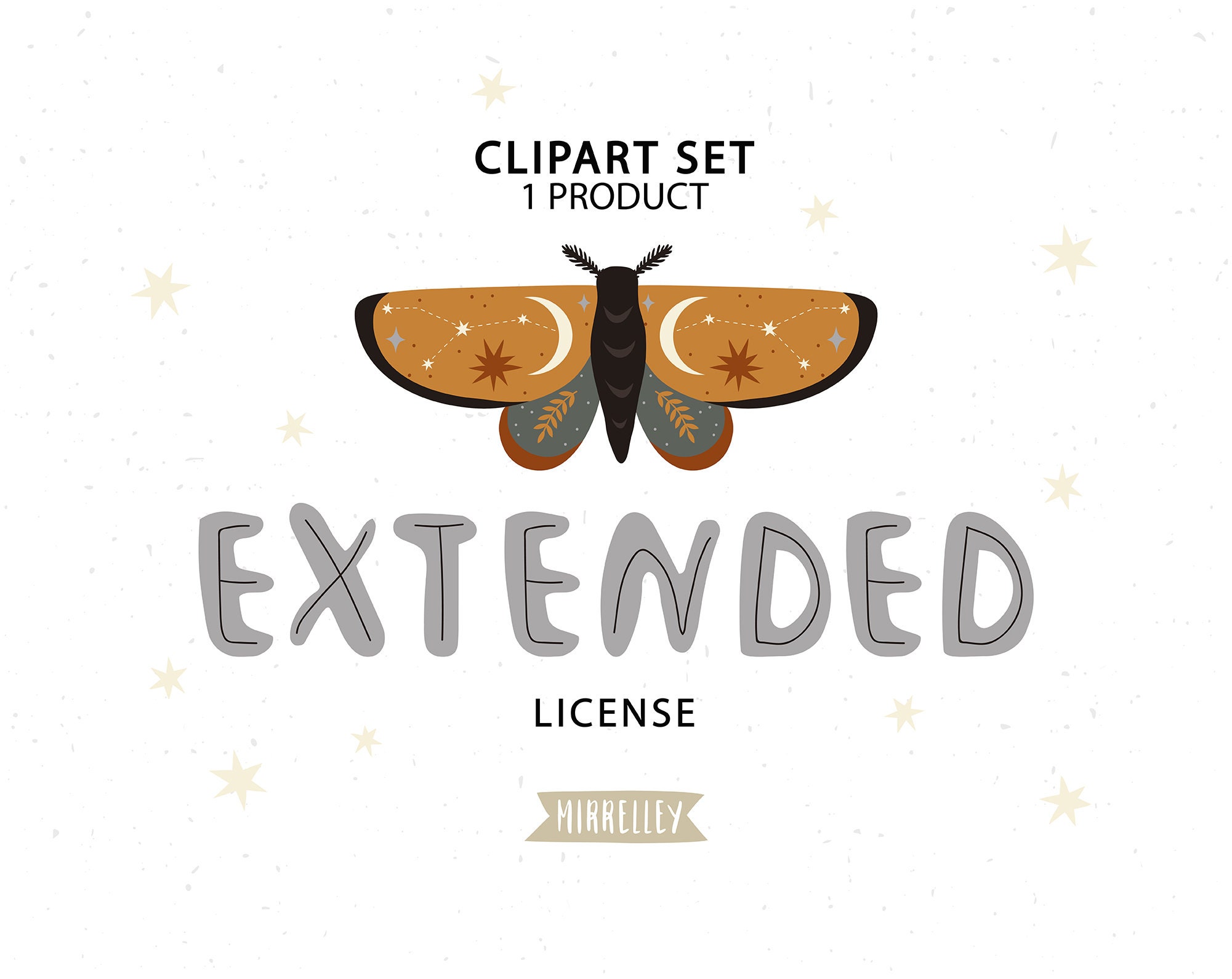 Extended License Clipart Set Commercial License by Mirrelley - Etsy