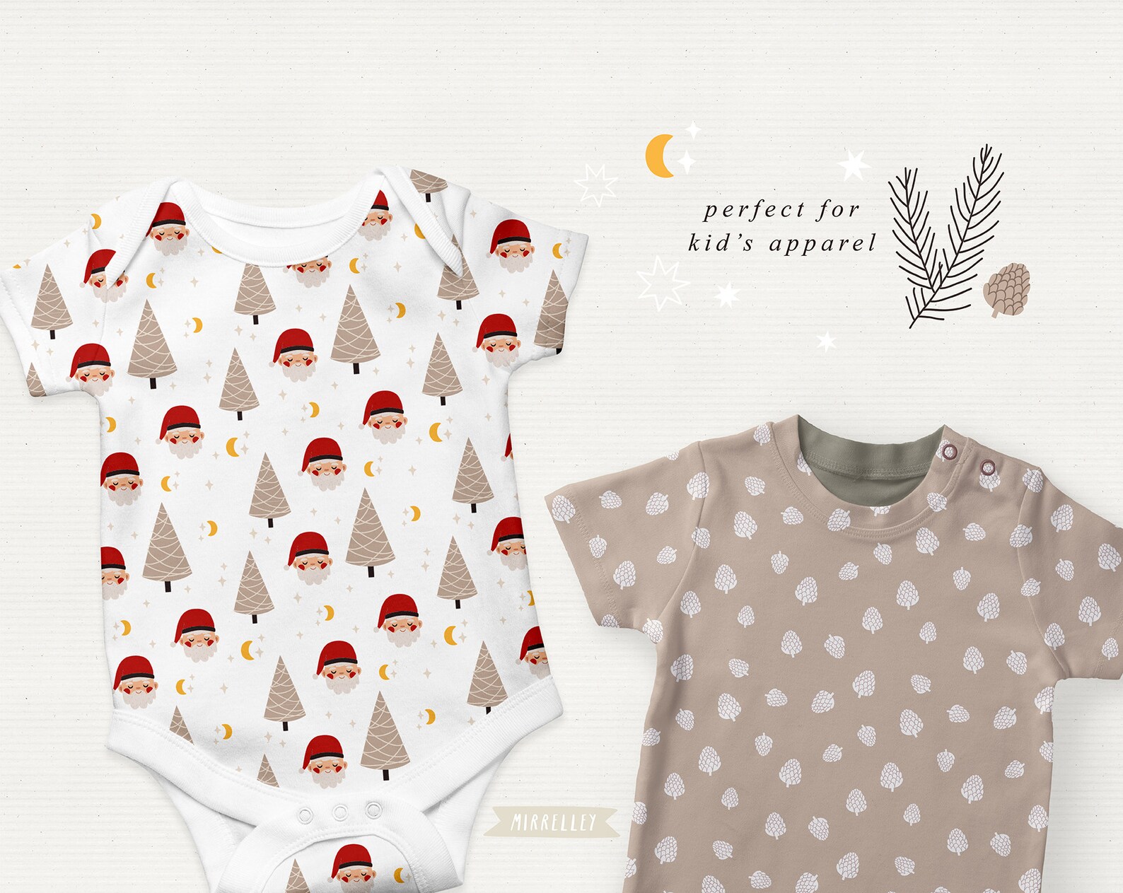 Winter Digital Paper Christmas Seamless Pattern Scandinavian | Etsy