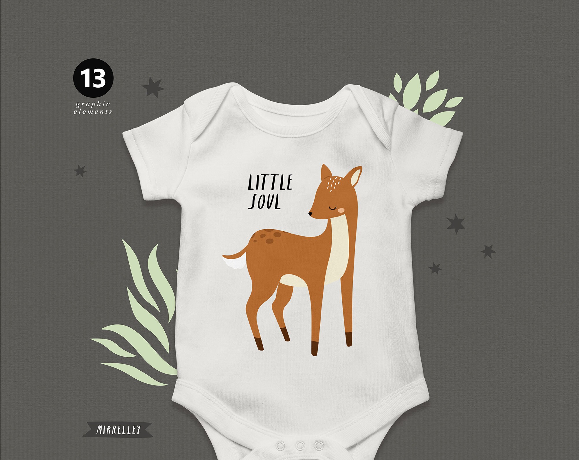 Baby Animals Svg Deer Fox Woodland Svg Woodland Creature Svg Commercial ...