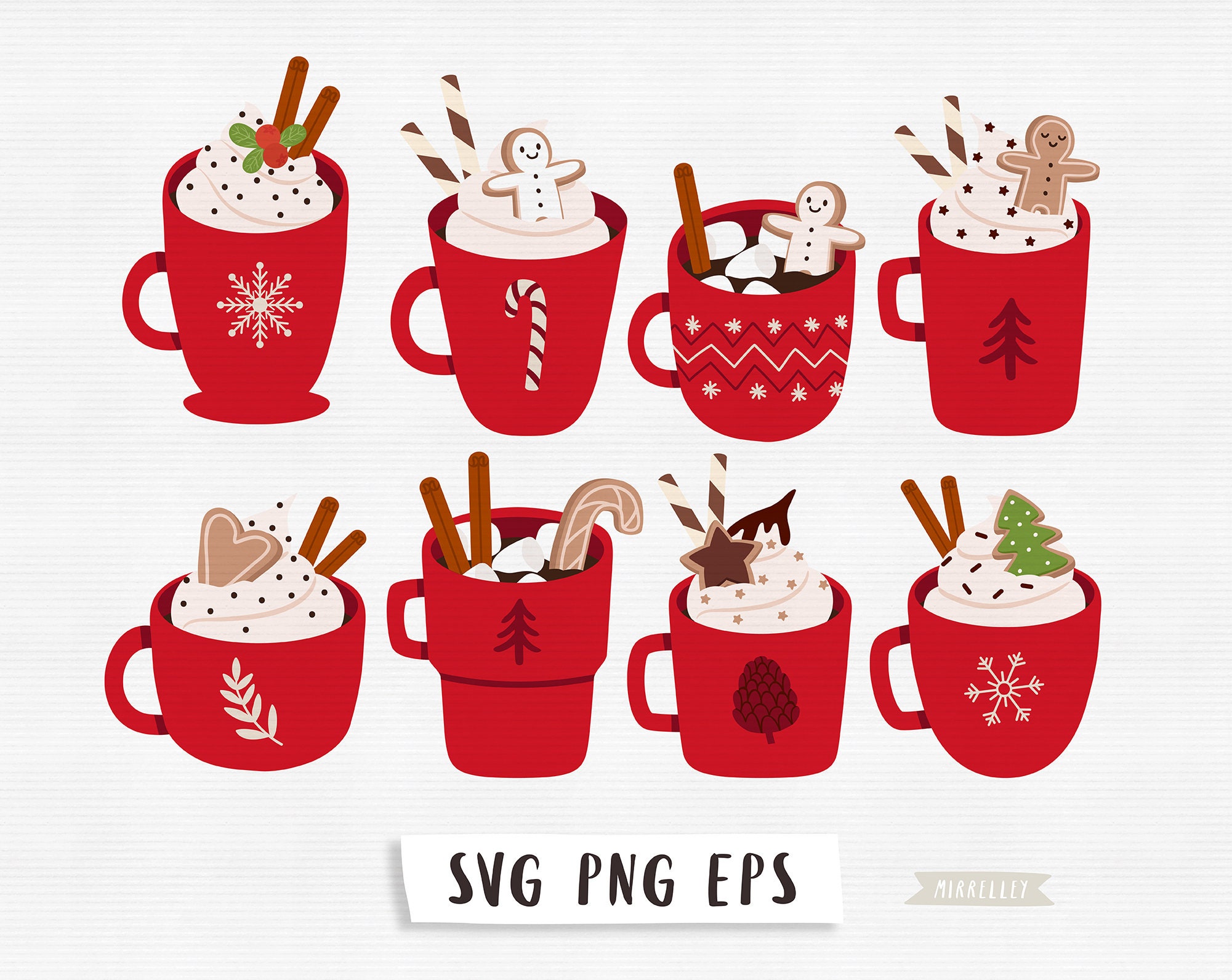 Christmas Hot Cocoa Clipart
