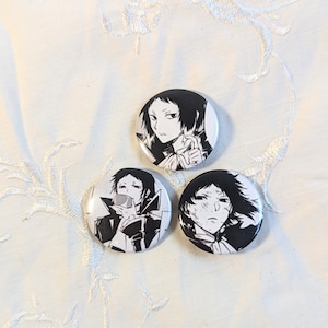 BSD Manga Character Pin Sets - VILLAINS SETS - Etsy