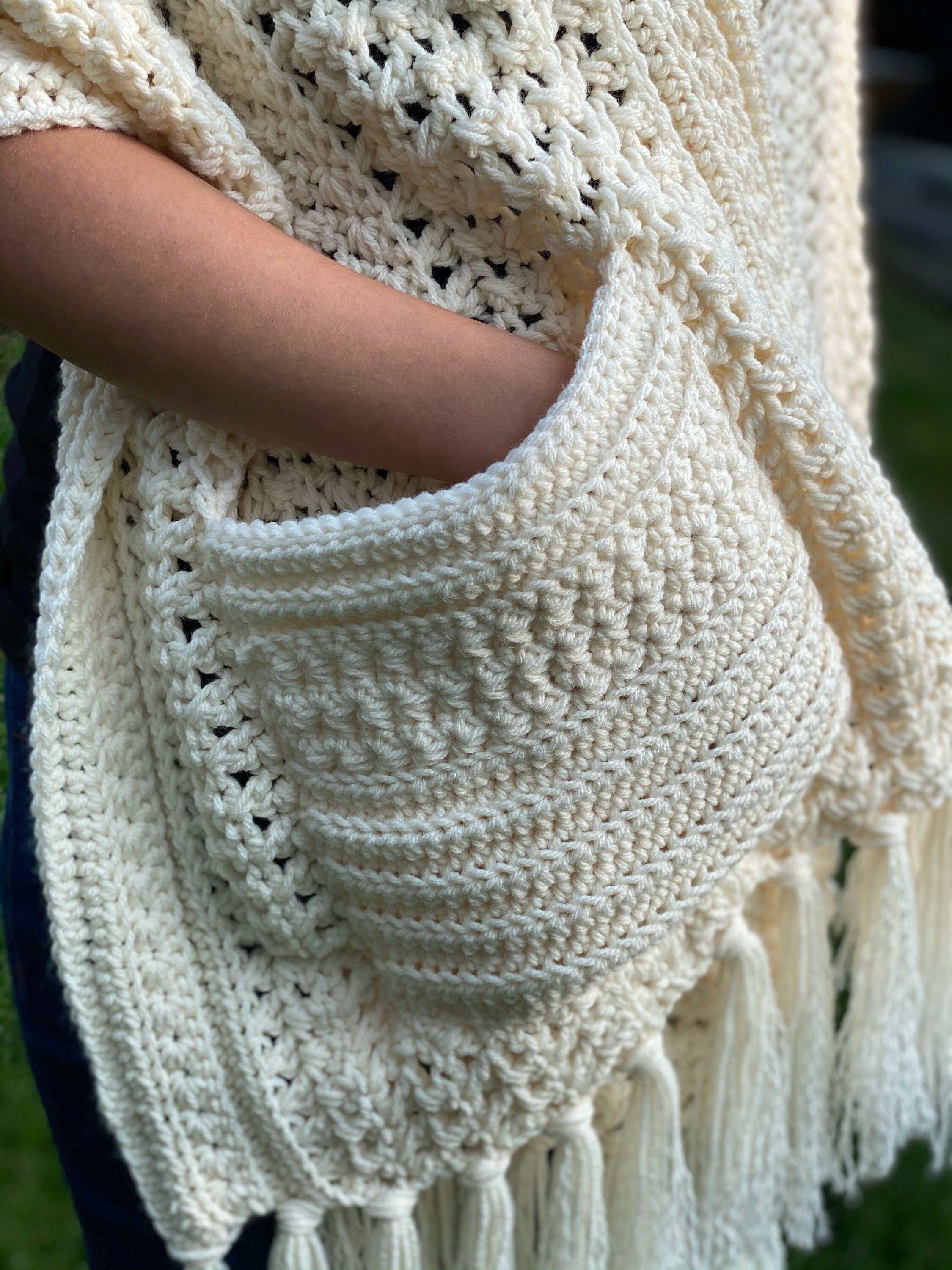 Star Sprinkled Pocket Shawl Crochet PATTERN Instant Download - Etsy
