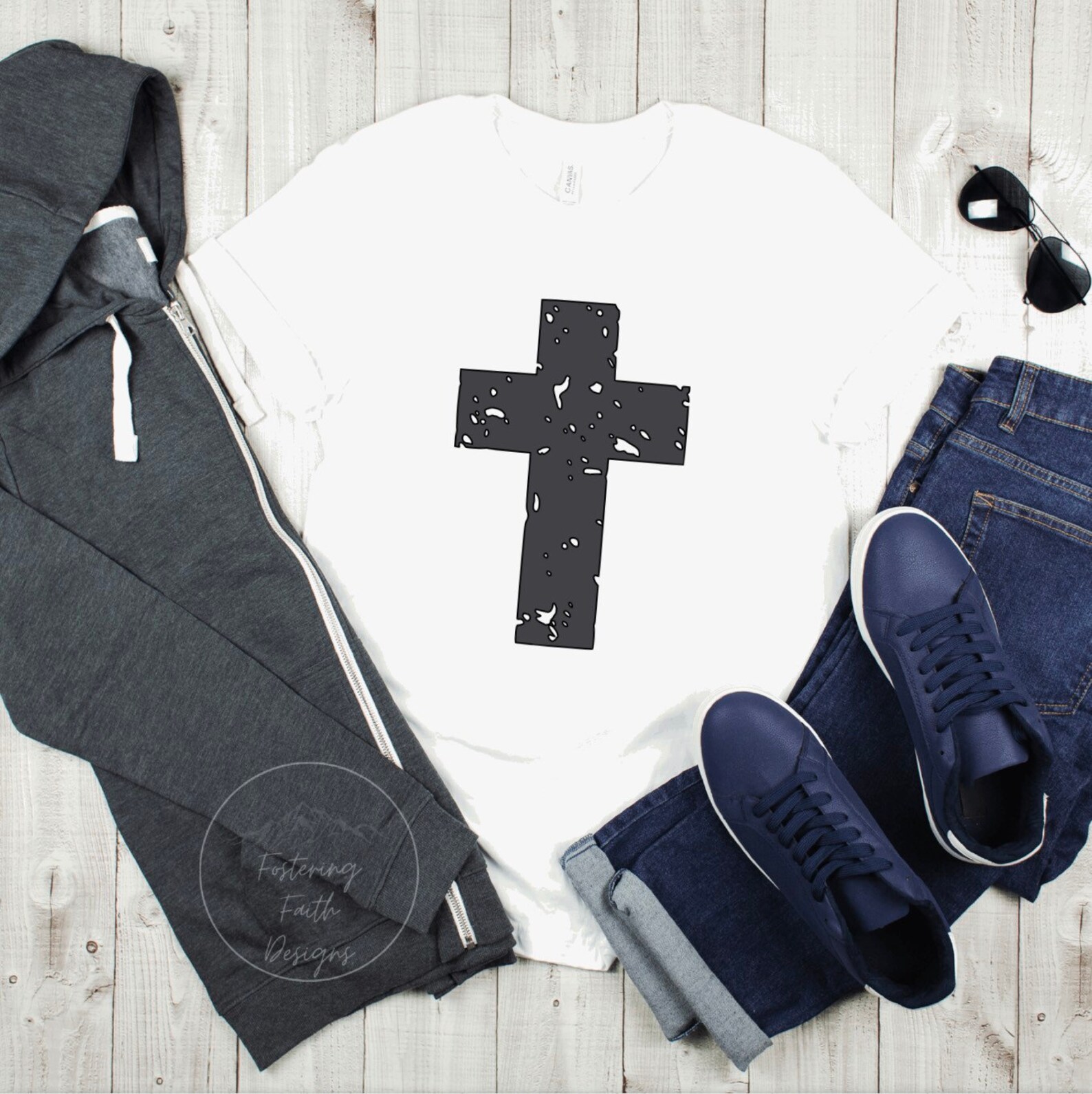 Cross Shirt Cross Unisex Apparel Christian T-shirt Unisex - Etsy