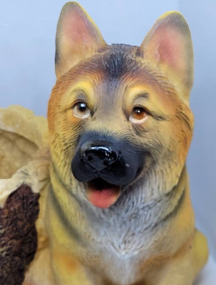 Vintage Resin German Shepherd Mushroom Flower Pot Planter, Planters ...
