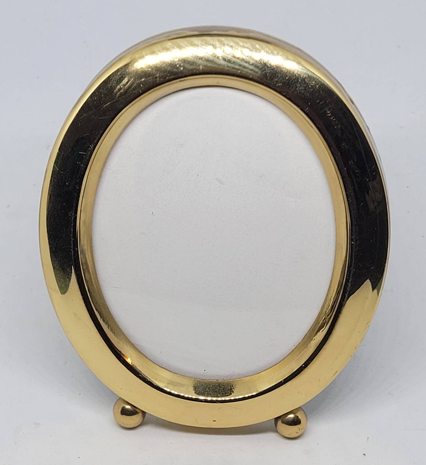 Vintage Footed Brass Oval Photo Frame Picture Frames Picture - Etsy