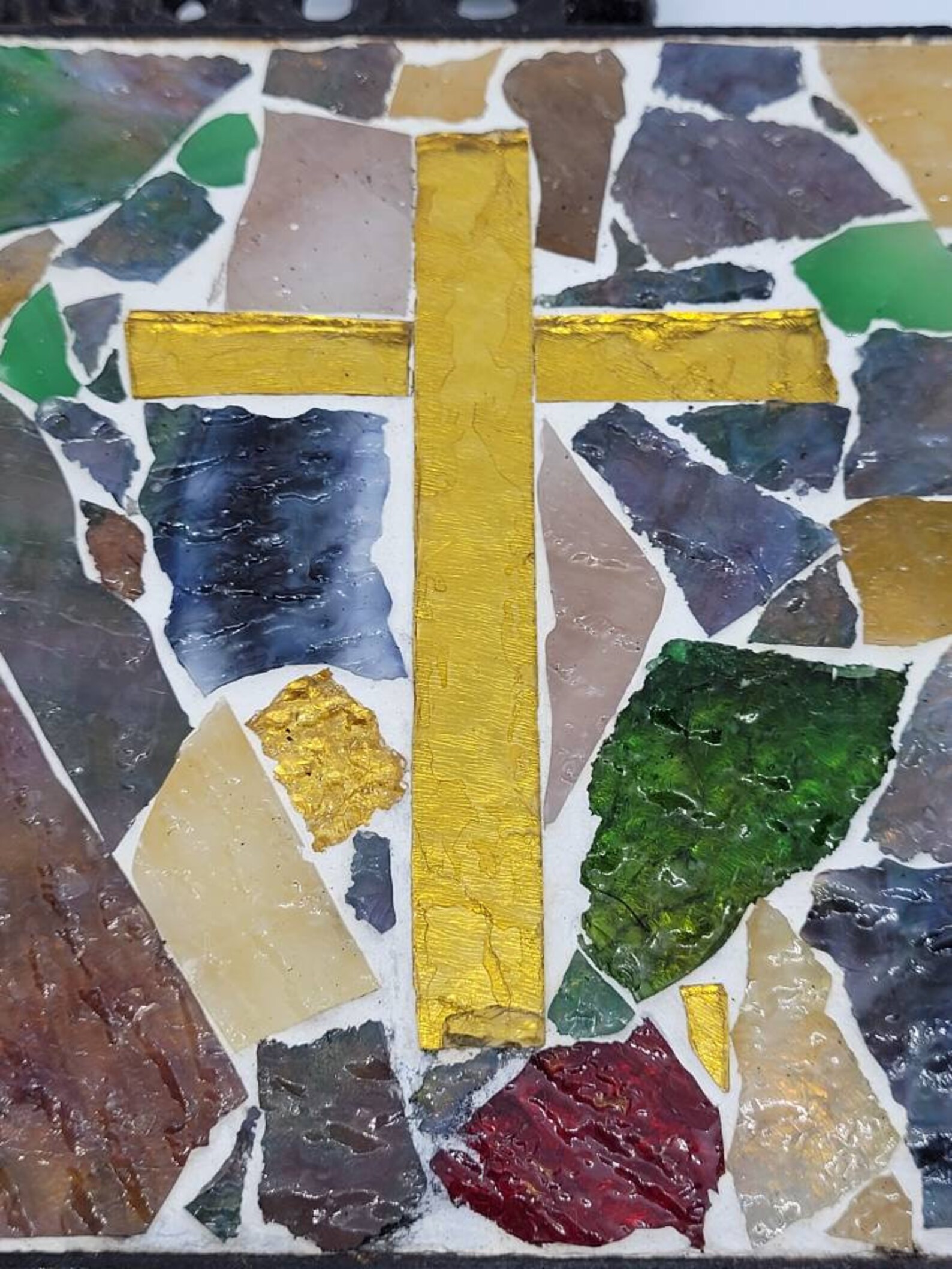 Trivet, Vintage, Vintage Trivets, Glass, Stainglass, Kitchen ...