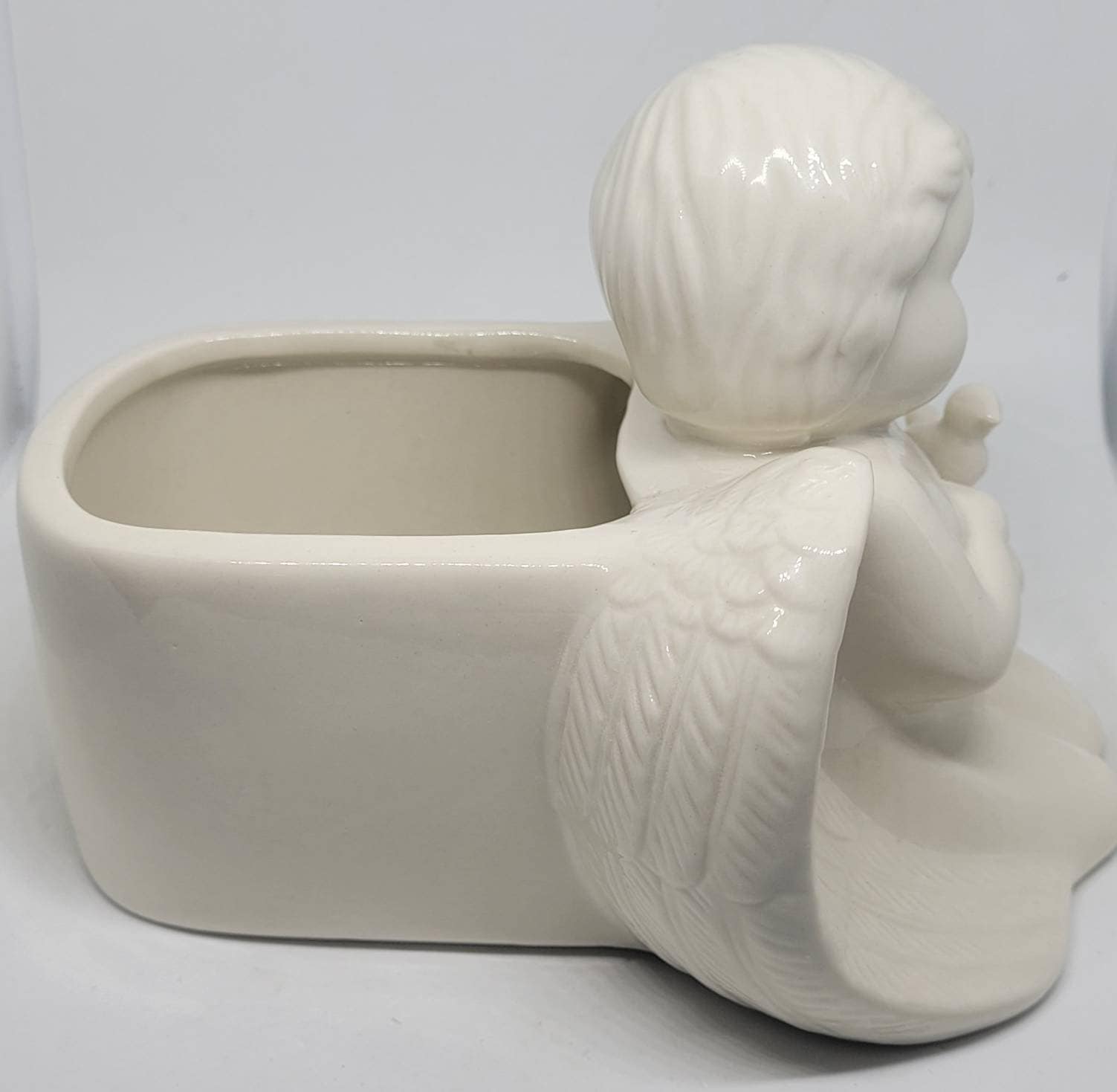 Vintage Heavy Ceramic Indoor Cherub Angel Planter Pot or - Etsy