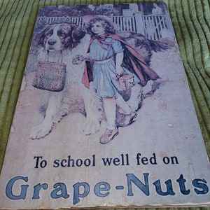 Vintage Wood Grape-nuts Wall Plaque Sign, Grape Nuts, Cereal ...